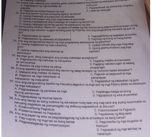 31. Anong mga hakbang ang maaaring gawin | StudyX