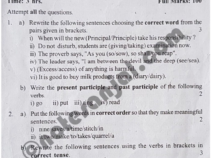 1. a) Rewrite the following sentences | StudyX