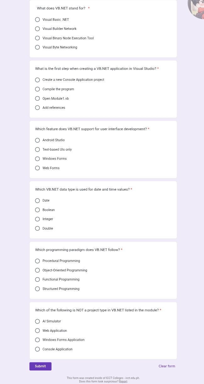 What does VB.NET stand for? Visual Basic | StudyX