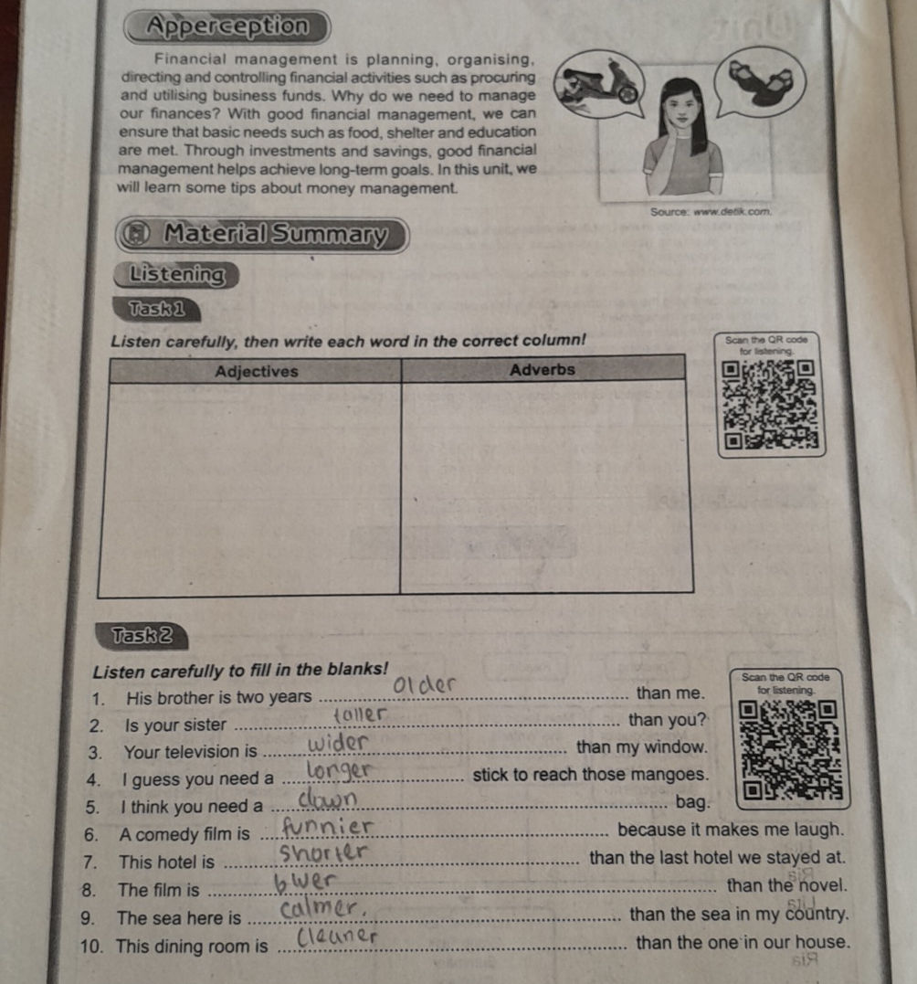 Task 2 Listen carefully to fill in the | StudyX