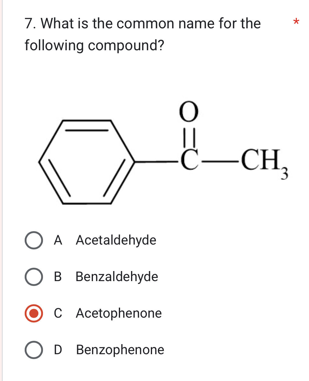 7. What is the common name for the following | StudyX