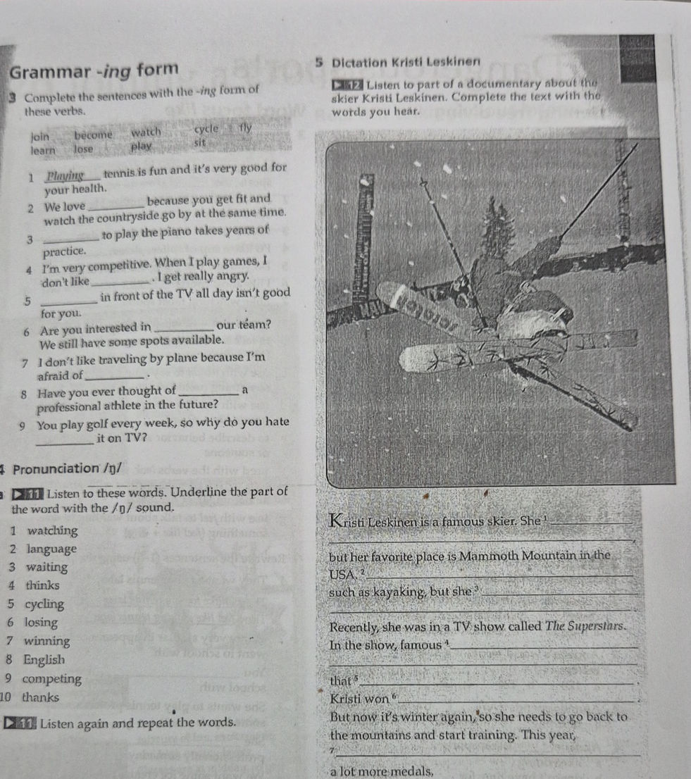 3 Complete the sentences with the -ing form | StudyX