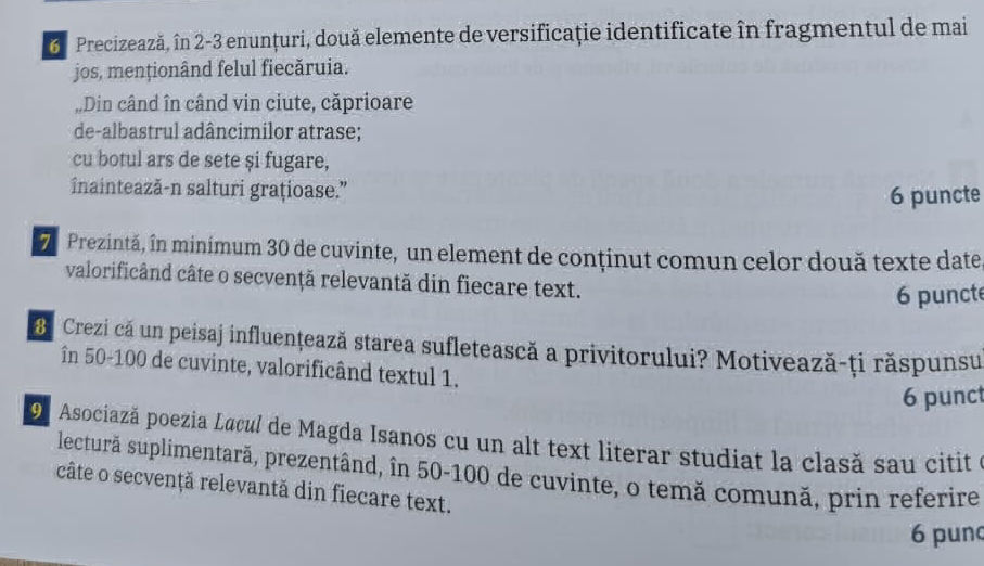 6 Precizează, în 2-3 enunțuri, două elemente | StudyX