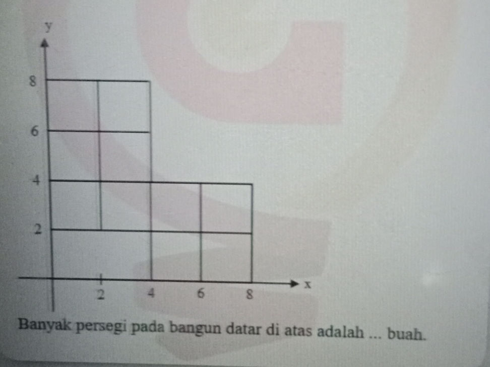 Banyak persegi pada bangun datar di atas | StudyX