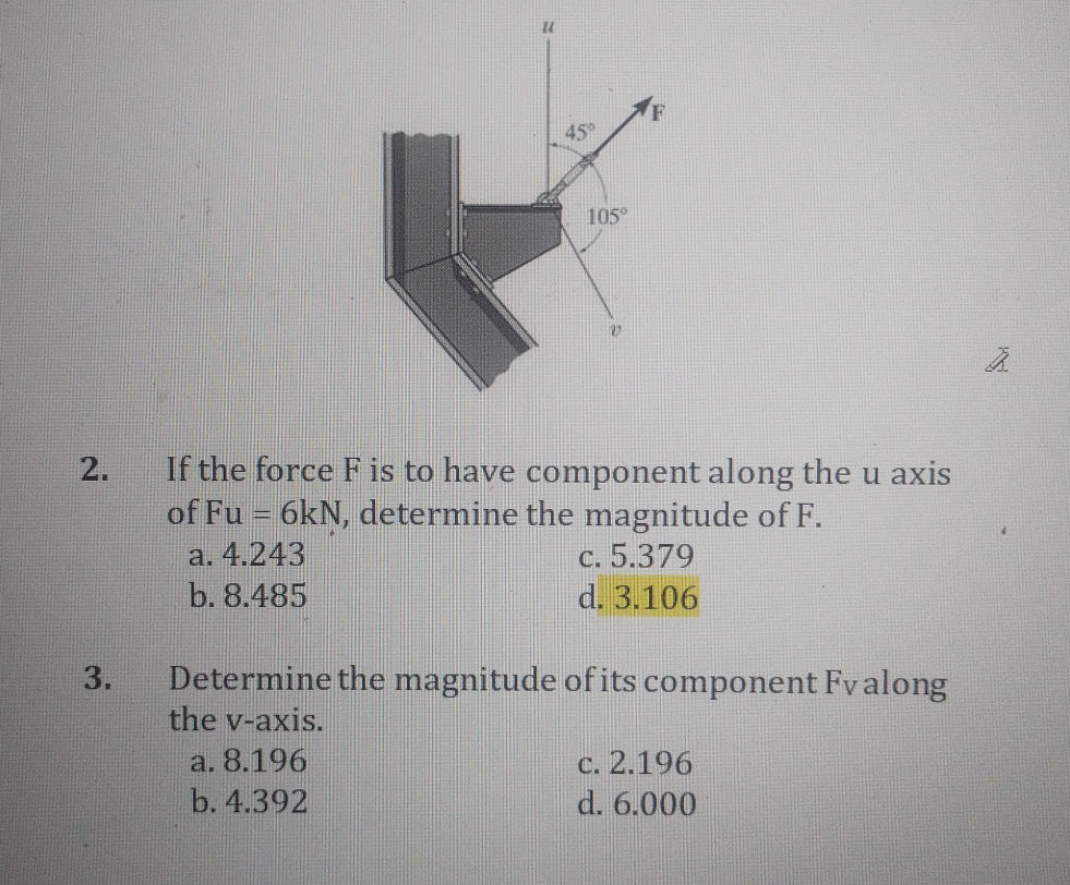 2. If the force F is to have component along | StudyX