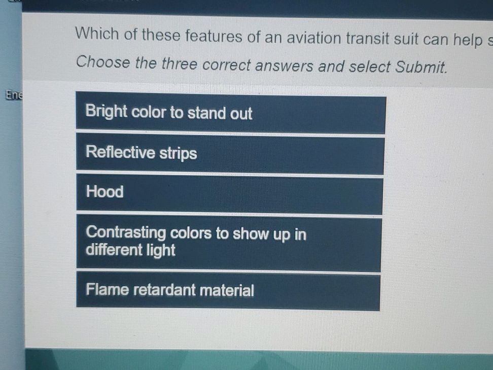 Which of these features of an aviation | StudyX