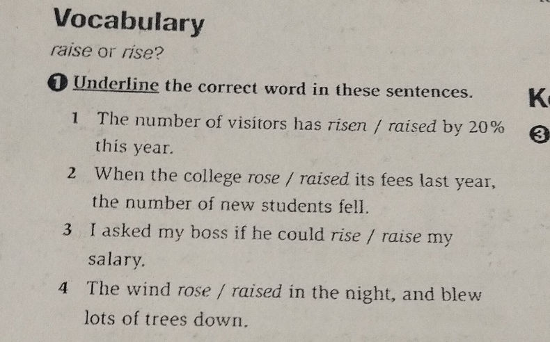 Underline the correct word in these | StudyX