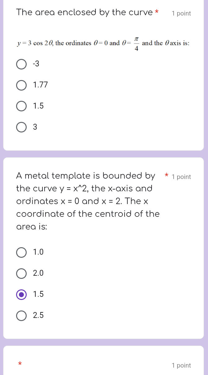The area enclosed by the curve $y = 3 | StudyX