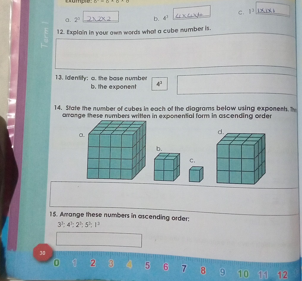 12. Explain in your own words what a cube | StudyX