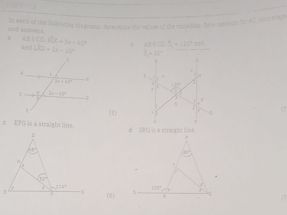 In each of the following diagrams, determine | StudyX