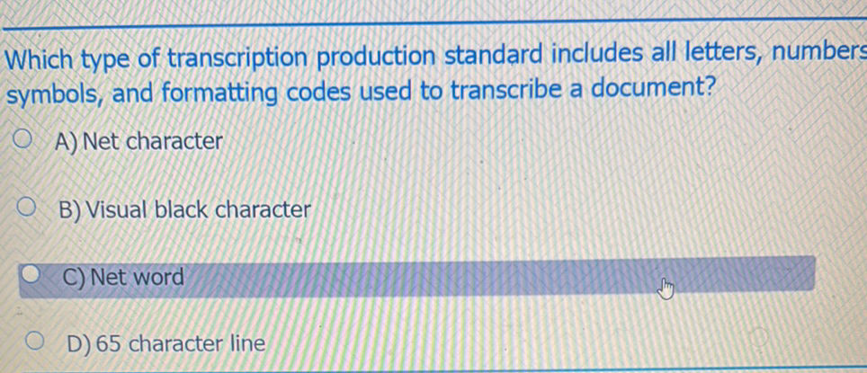 Which type of transcription production | StudyX