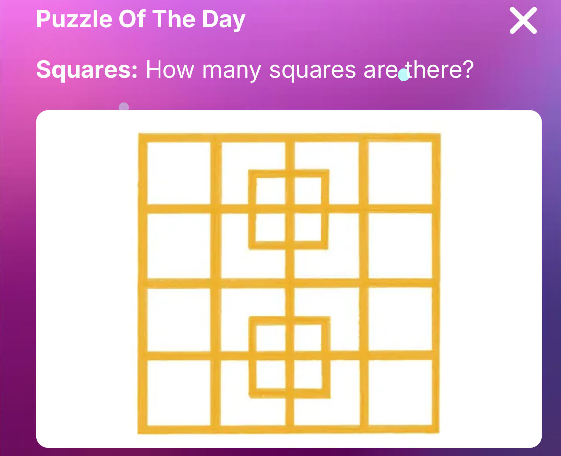 Squares: How many squares are there? The | StudyX