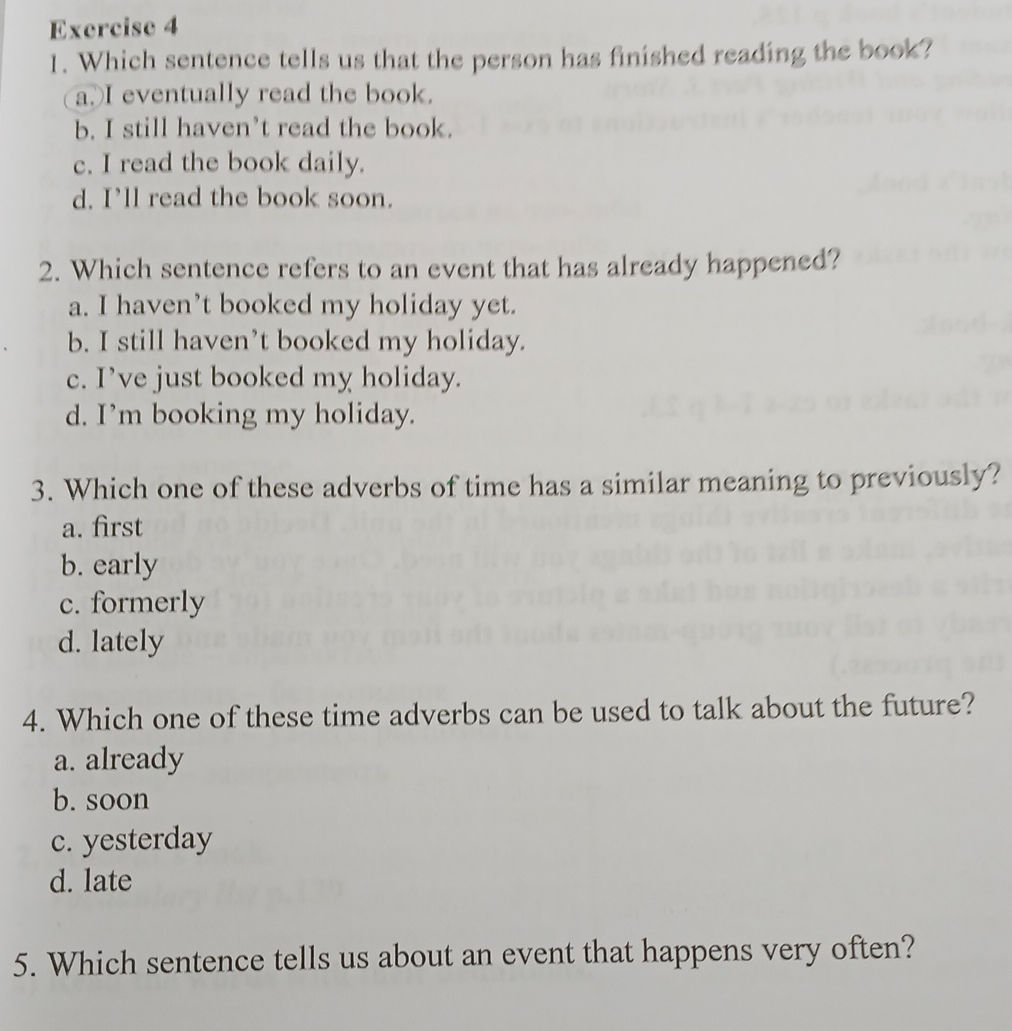 1. Which sentence tells us that the person | StudyX