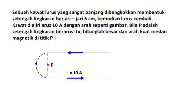 Sebuah kawat lurus yang sangat panjang | StudyX