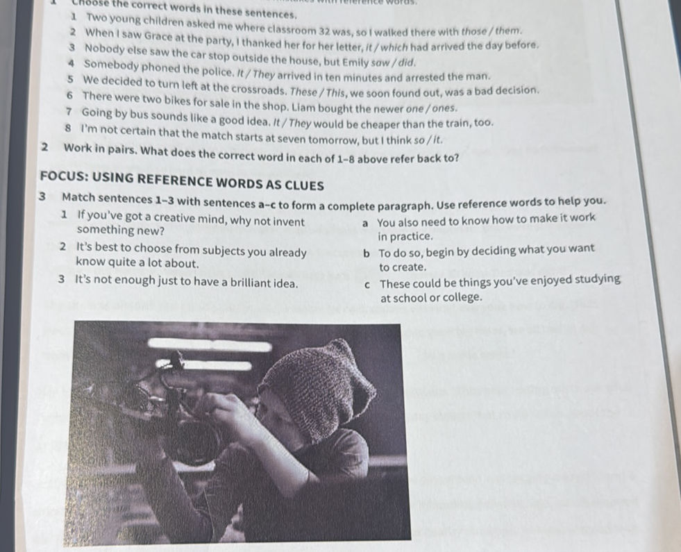 1 Choose the correct words in these | StudyX