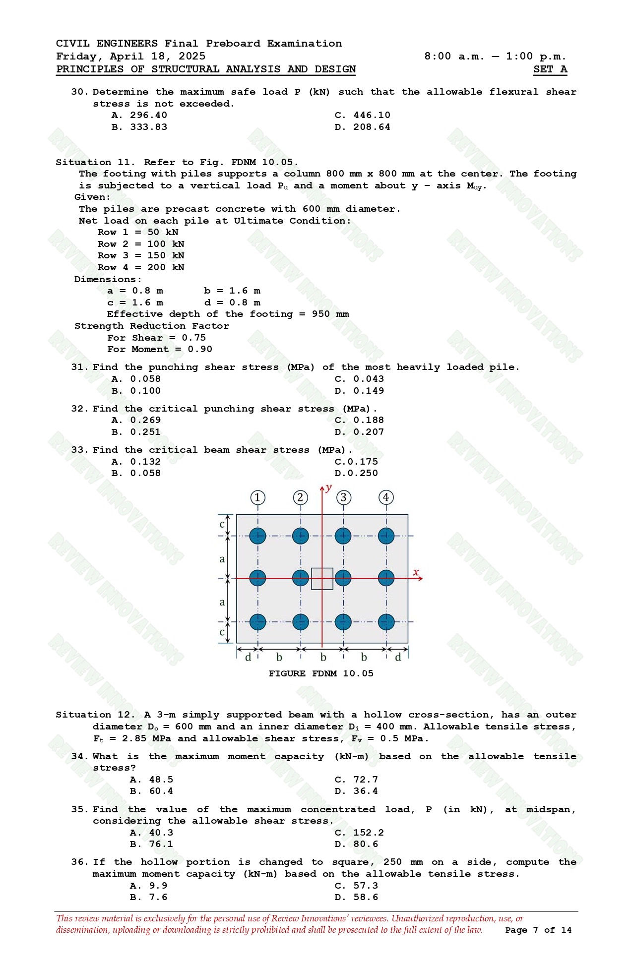 30. Determine the maximum safe load P (kN) | StudyX