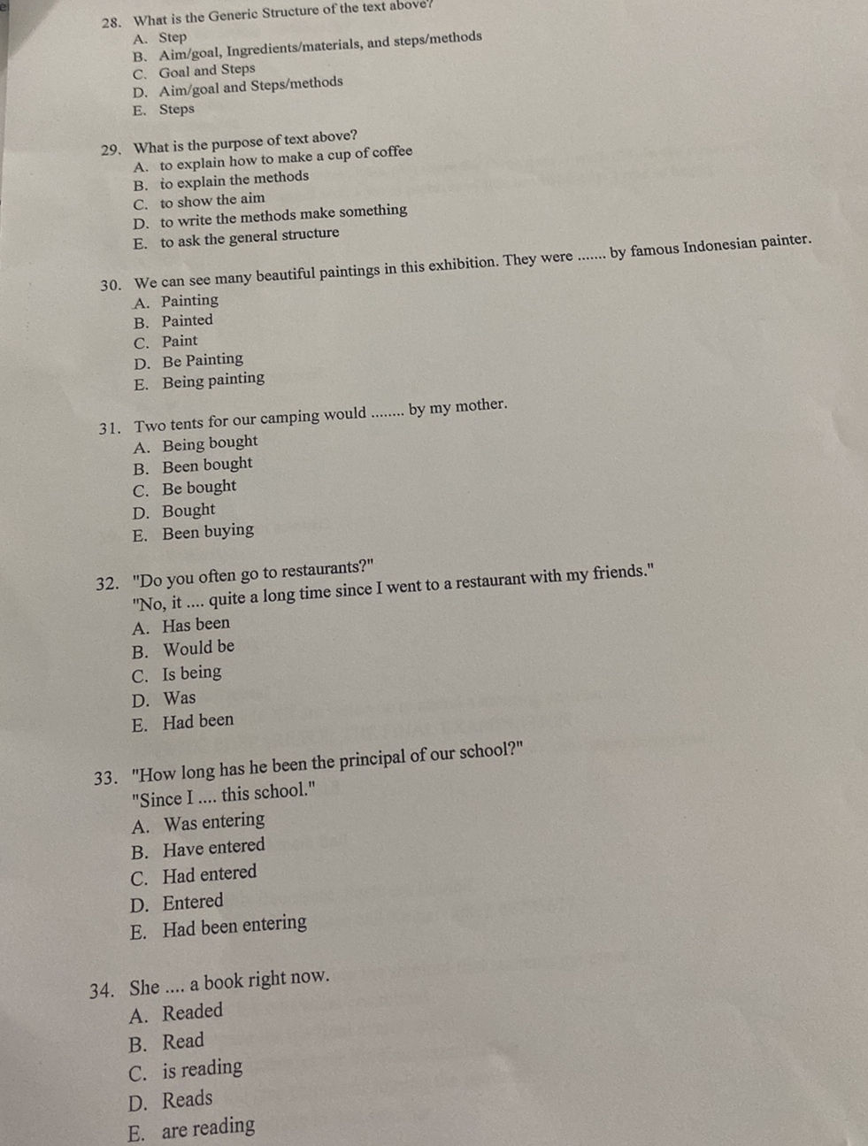 28. What is the Generic Structure of the | StudyX