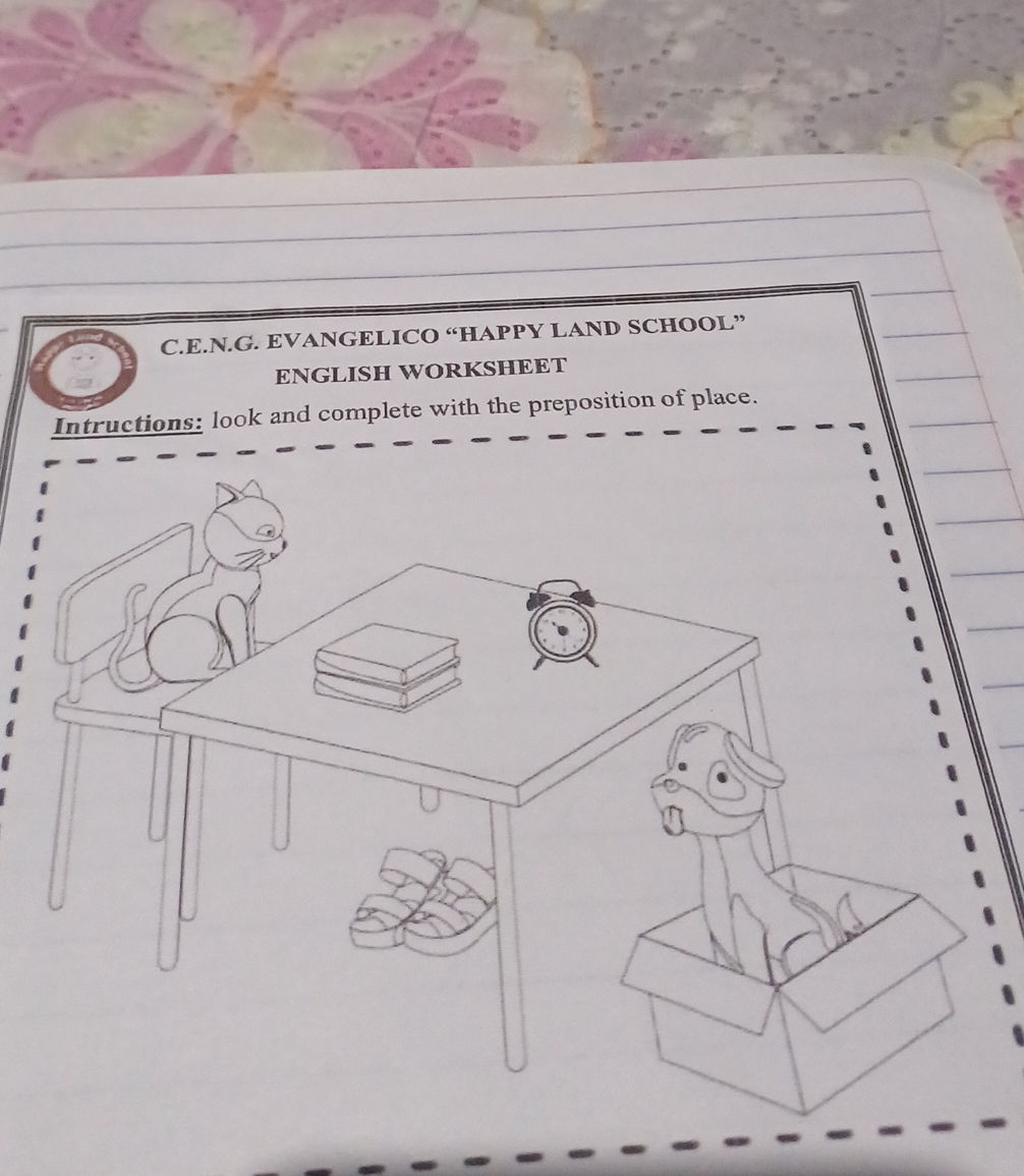 Intructions: look and complete with the | StudyX