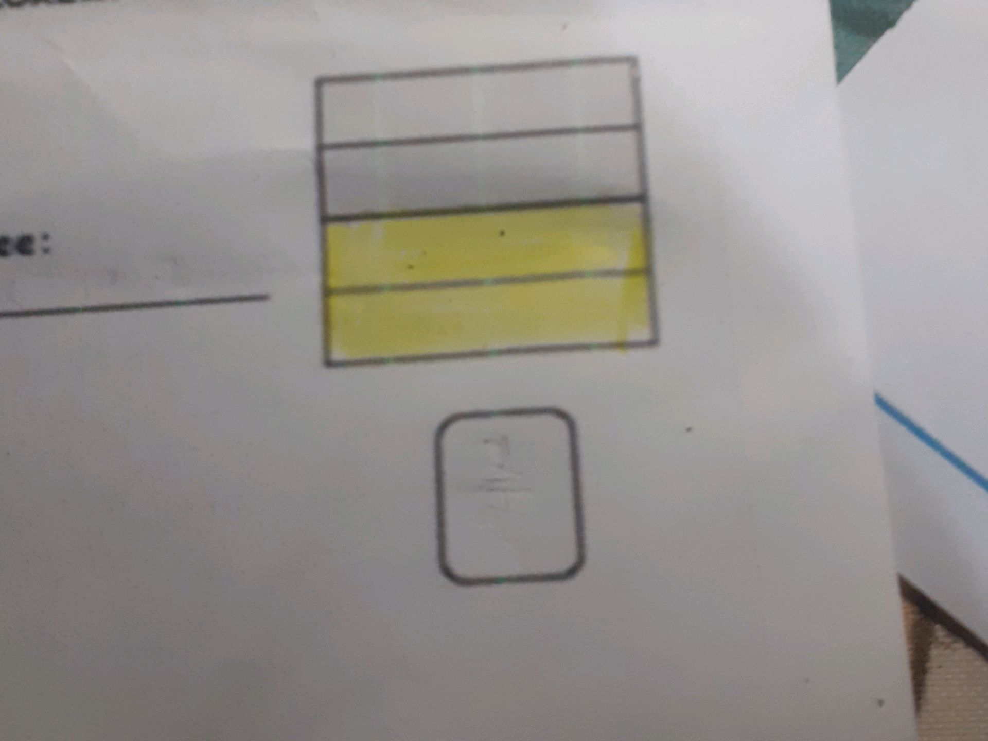 The image shows a rectangle divided into | StudyX