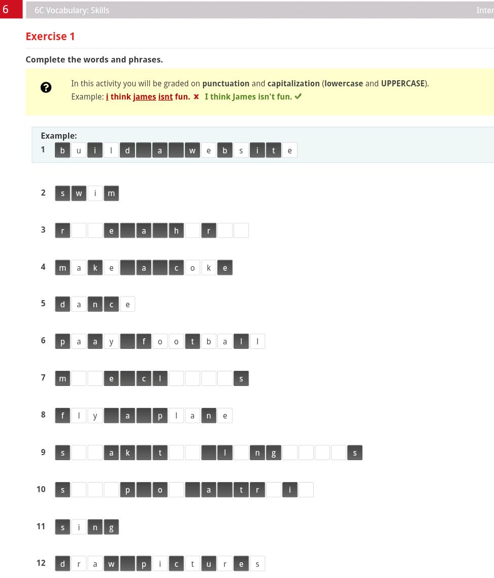Complete the words and phrases. In this | StudyX