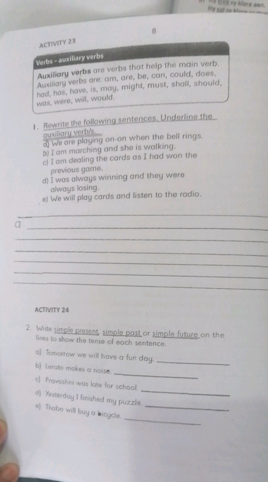 1. Rewrite the following sentences. | StudyX