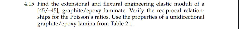 4.15 Find the extensional and flexural | StudyX