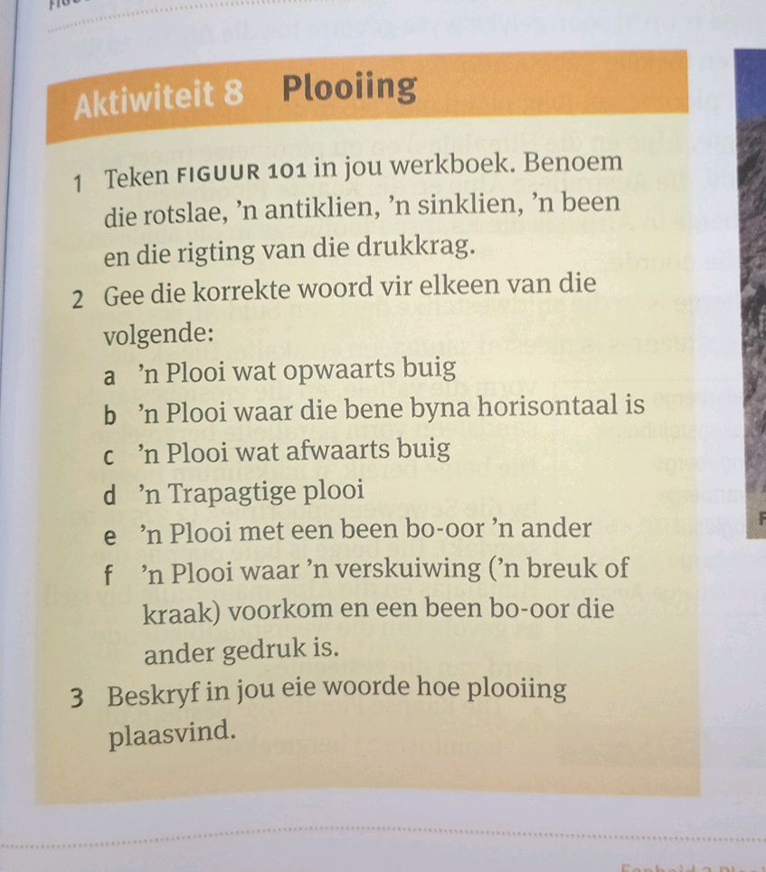 1 Teken FIGUUR 101 in jou werkboek. Benoem | StudyX