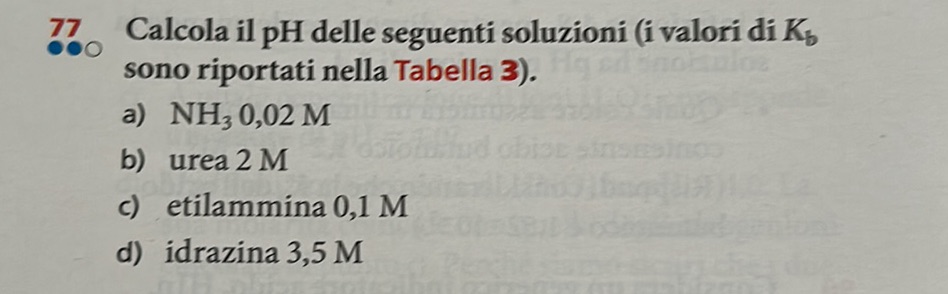 Calcola il pH delle seguenti soluzioni (i | StudyX