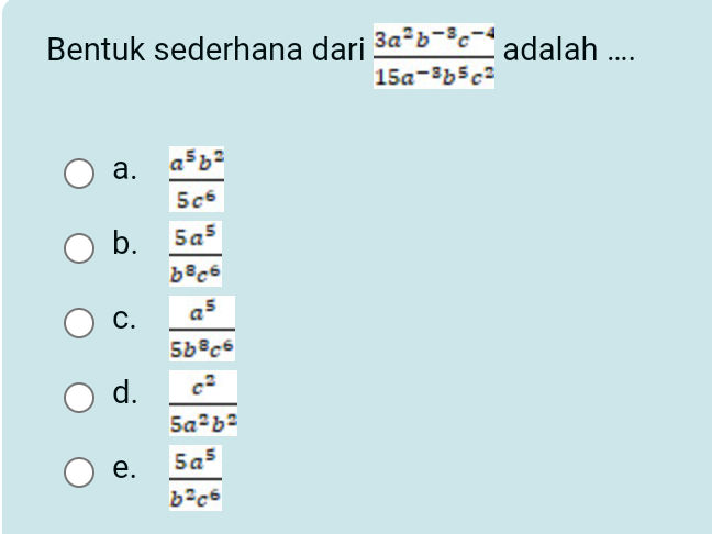 Bentuk sederhana dari \( | StudyX