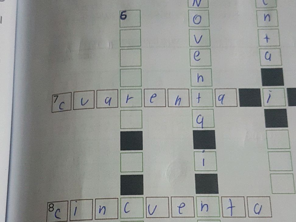 The image shows a crossword puzzle with some | StudyX