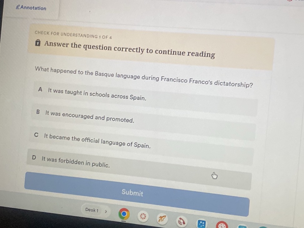 What happened to the Basque language during | StudyX