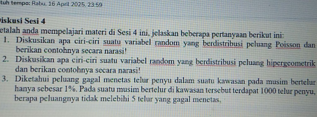 1. Diskusikan apa ciri-ciri suatu variabel | StudyX