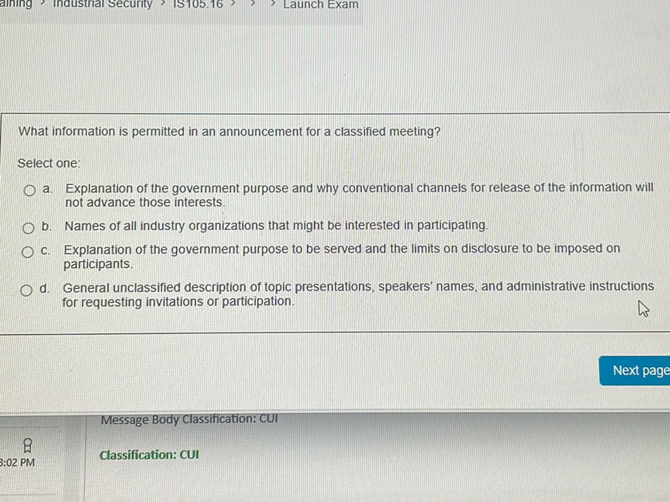 What information is permitted in an | StudyX