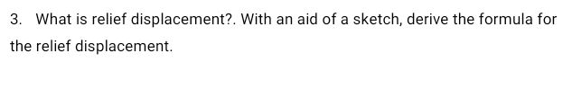 3. What is relief displacement?. With an aid | StudyX