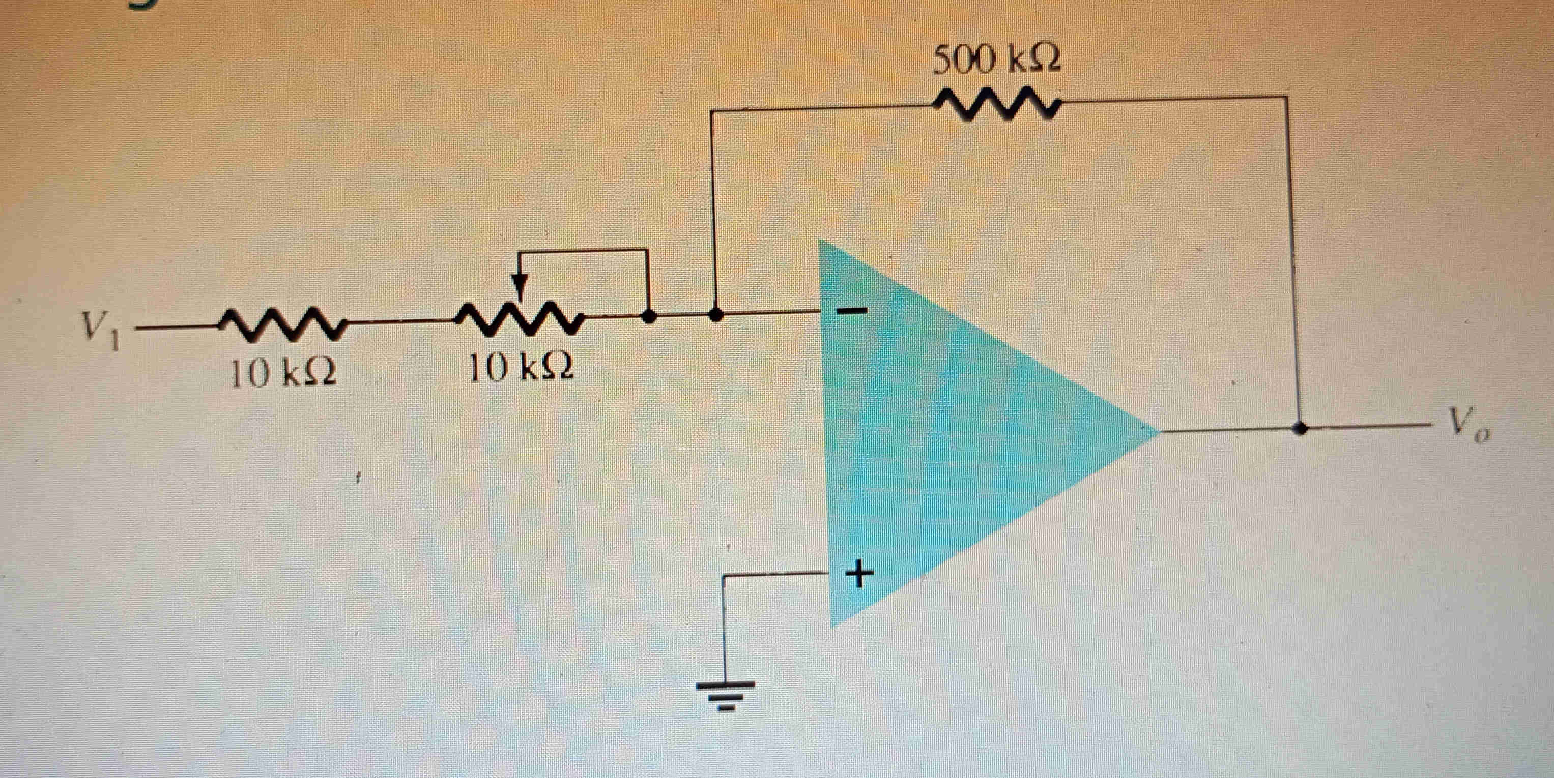 The image shows an op-amp circuit. The | StudyX