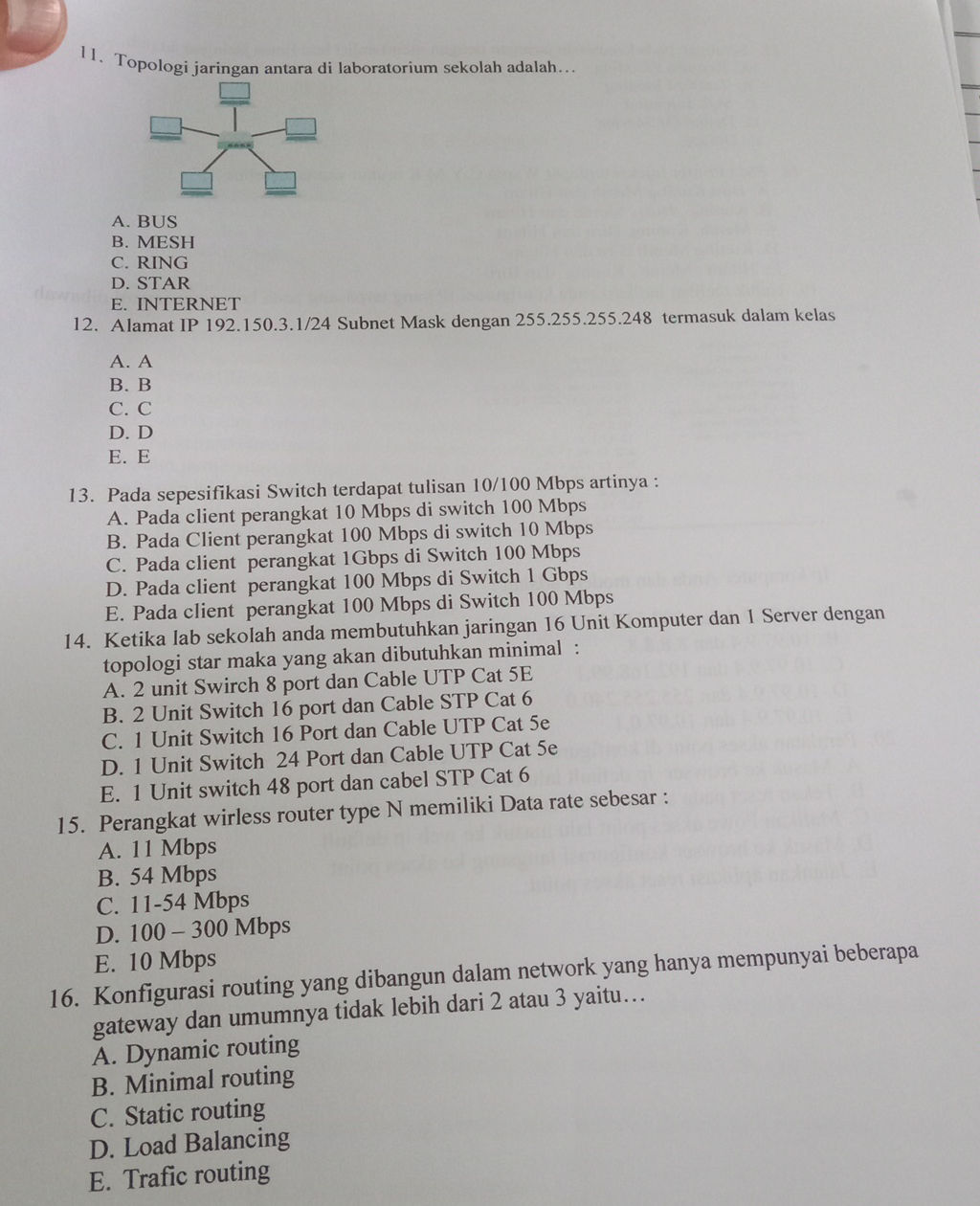 11. Topologi jaringan antara di laboratorium | StudyX