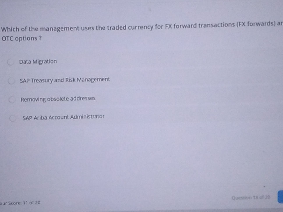 Which of the management uses the traded | StudyX