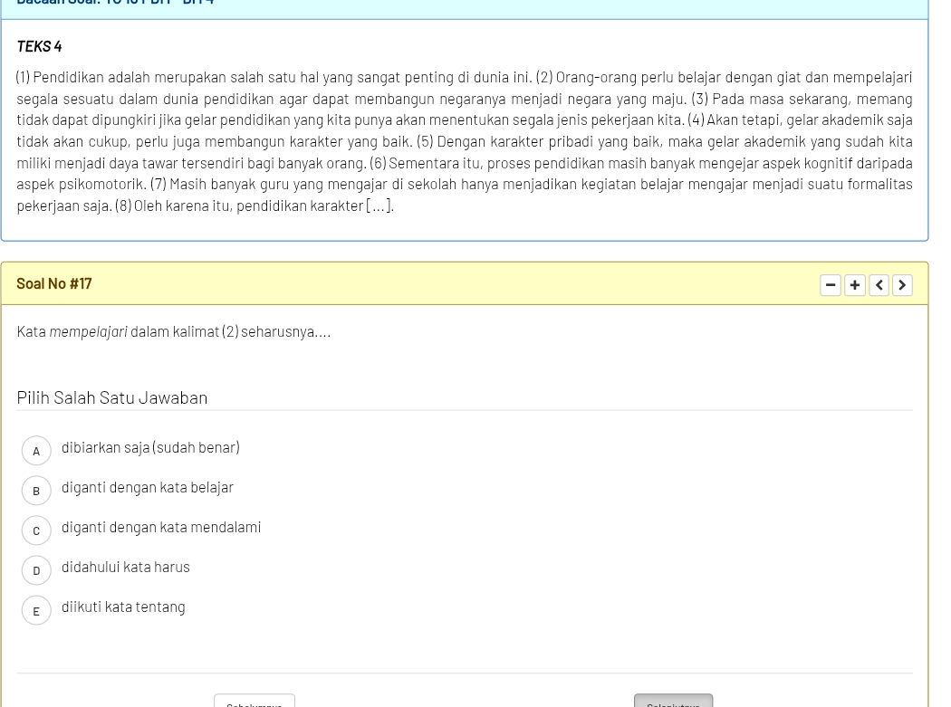 Kata mempelajari dalam kalimat (2) | StudyX