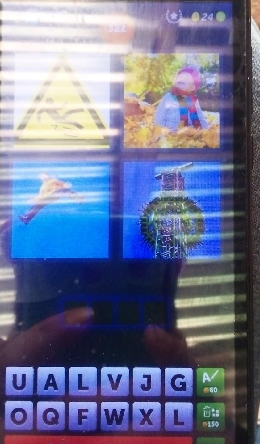 The image presents a "4 pics 1 word" puzzle. | StudyX