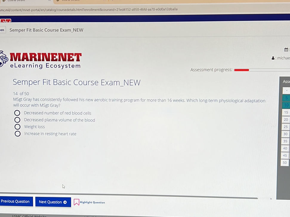 Semper Fit Basic Course Exam_NEW 14 of 50