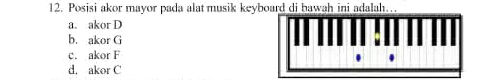 12. Posisi akor mayor pada alat musik | StudyX