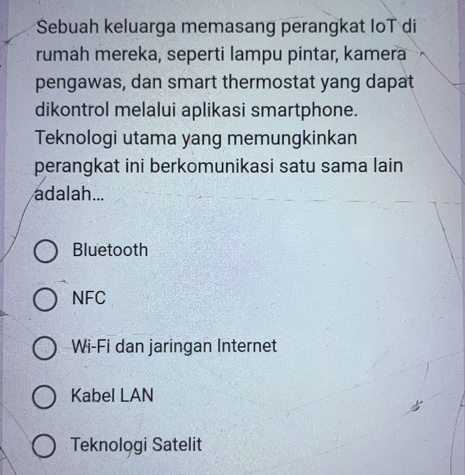 Sebuah keluarga memasang perangkat IoT di | StudyX