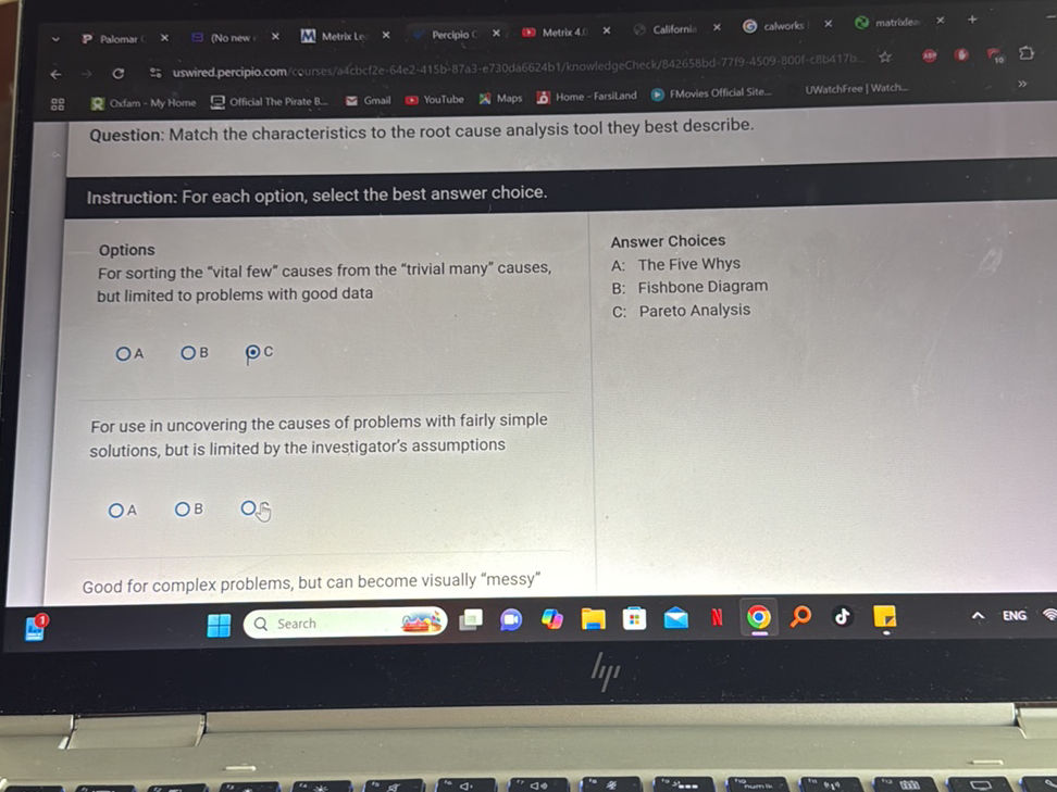 Question: Match the characteristics to the | StudyX