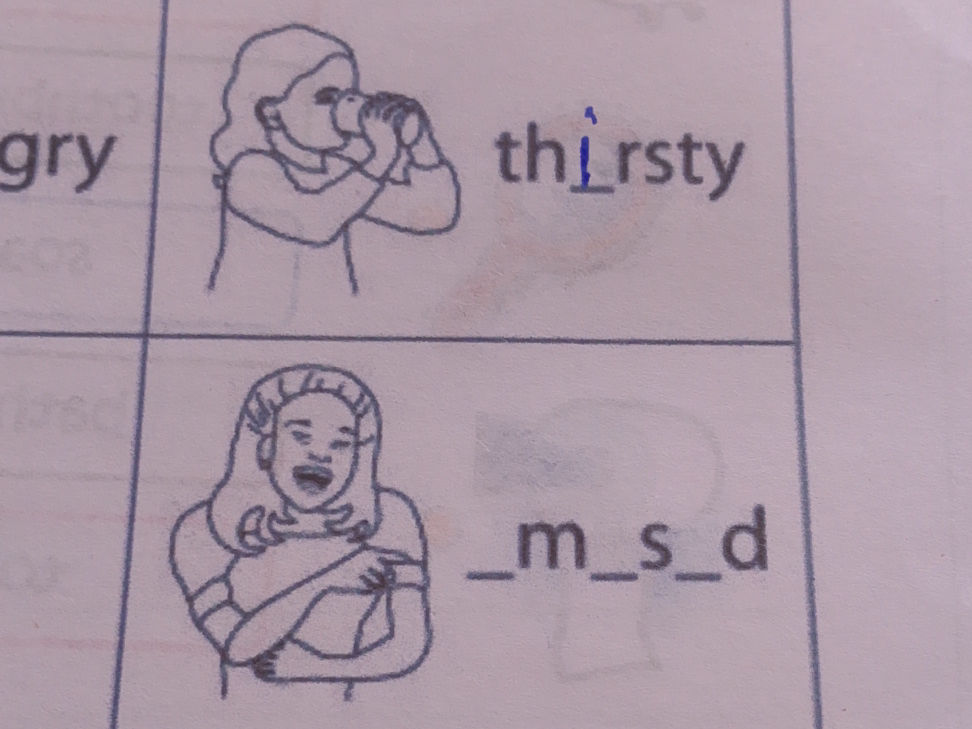 Fill in the blank: thirsty | StudyX