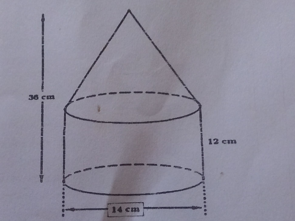 The image shows a composite shape consisting | StudyX