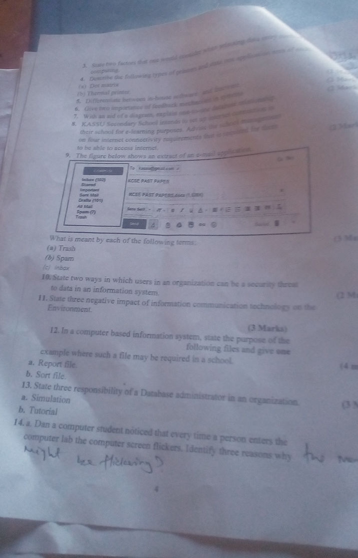 9. What is meant by each of the following | StudyX