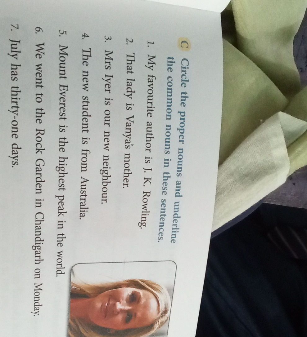 Circle the proper nouns and underline the | StudyX