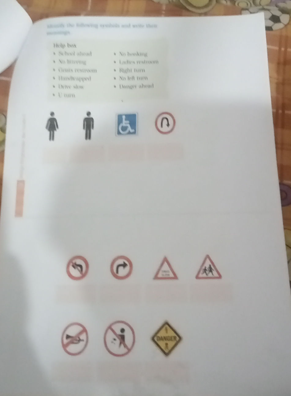 Identify the following symbols and write | StudyX