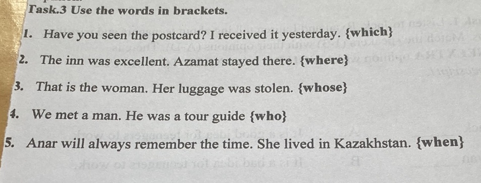 Task.3 Use the words in brackets. 1. Have | StudyX