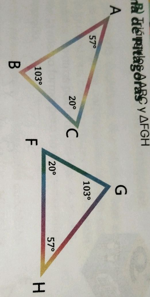 Triángulos ABC y AFGH Triangle ABC has | StudyX